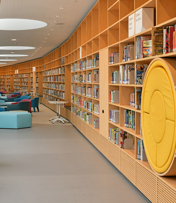 Green Square Library | Euroline: architectural joinery and fit-outs
